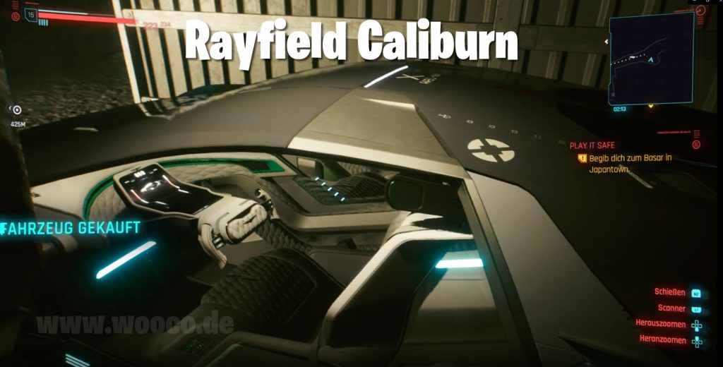 Cyberpunk 2077: Rayfield Caliburn Fundorte - Schnellstes Auto