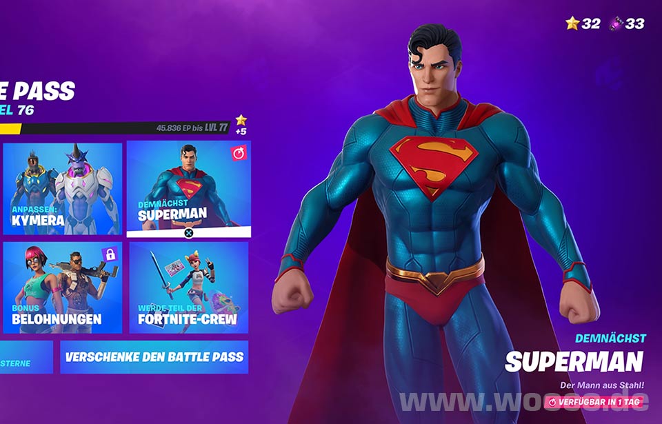 Fortnite: Alle Supermann Aufträge - Clark Kent freischalten