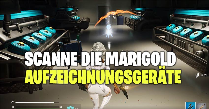 Fortnite: Scanne die Marigold nach Aufzeichnungsgeräten