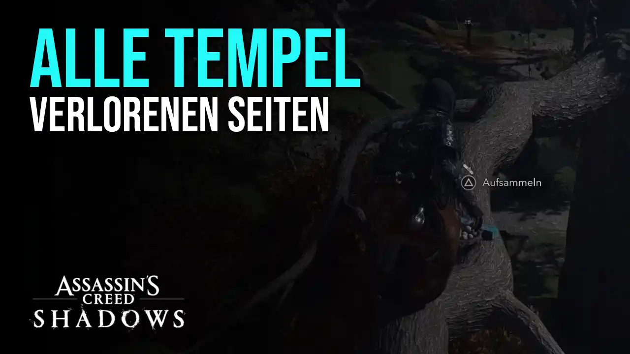 Assassin's Creed Shadows Tempel - Alle Standorte und verlorene Seiten